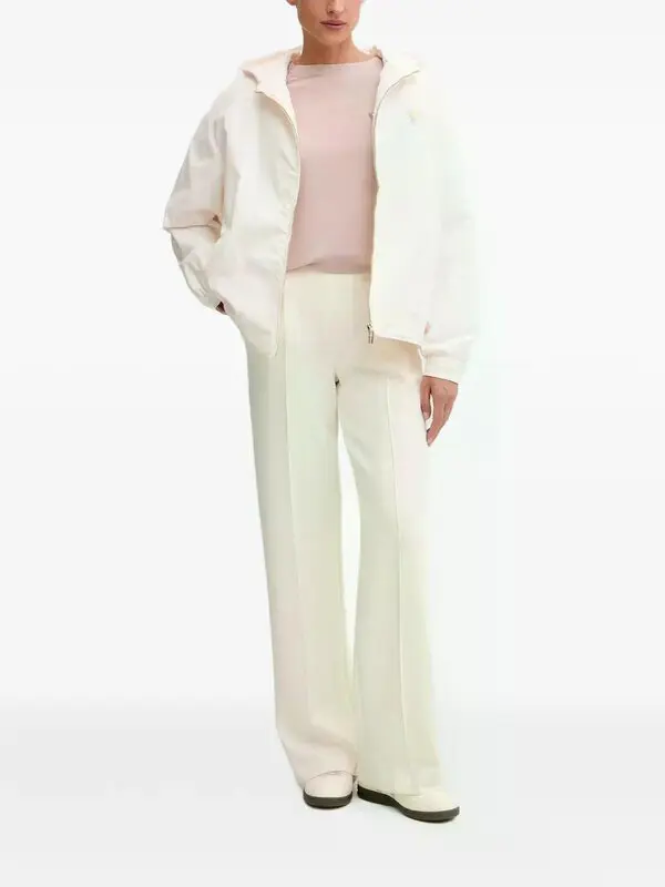 Guess Logo-plaque Pintuck Trousers - Neutrals