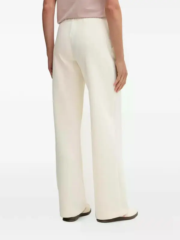 Guess Logo-plaque Pintuck Trousers - Neutrals