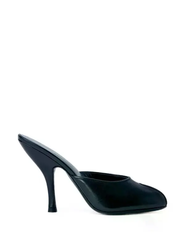 JUDE Date Pointed-toe Mules - Black
