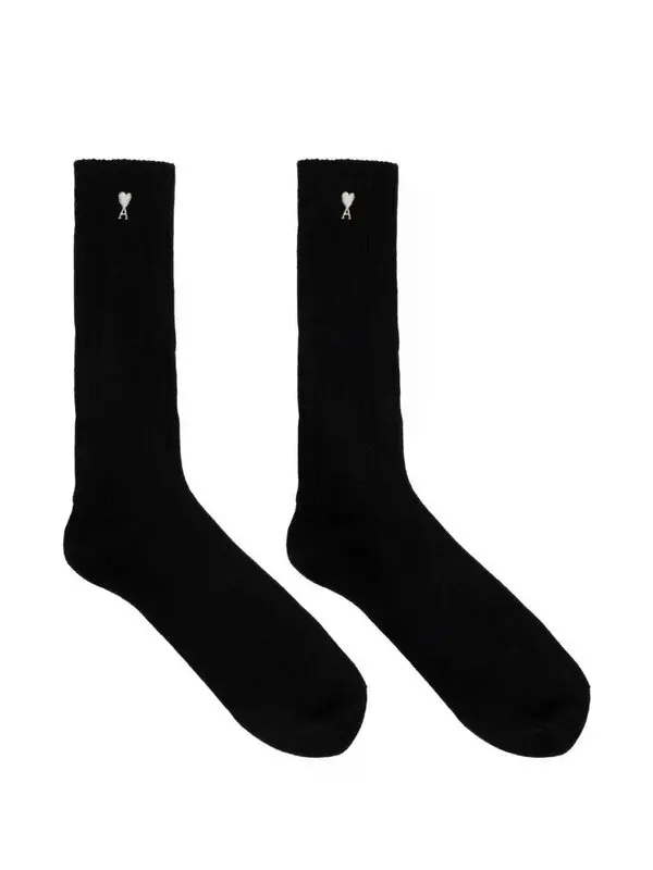 AMI Paris De Coeur Ribbed Socks
