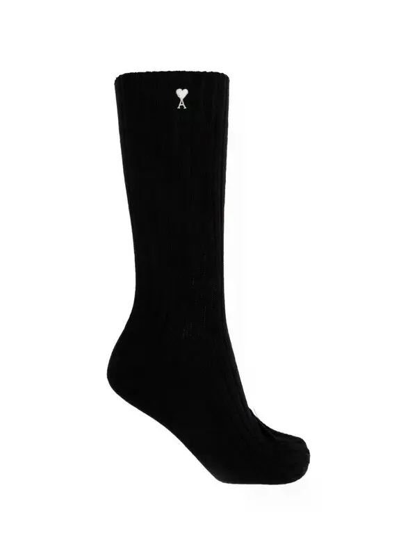 AMI Paris De Coeur Ribbed Socks