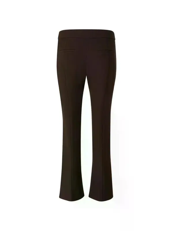 Peserico Pressed-crease Flared Trousers - Brown