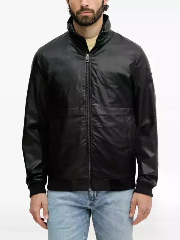 Guess Logo-plaque Zip-up Jacket