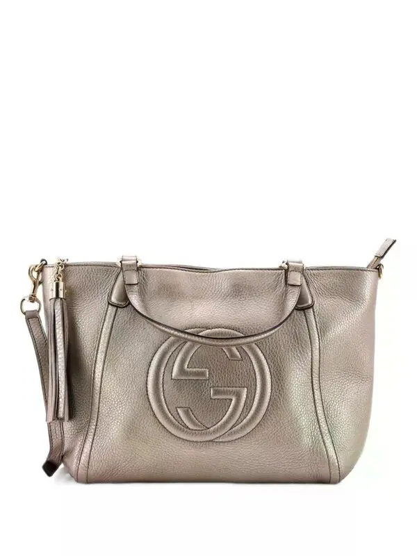 Gucci Soho Convertible Top Handle Bag Leather Small Satchel