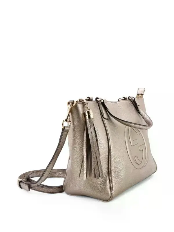 Gucci Soho Convertible Top Handle Bag Leather Small Satchel