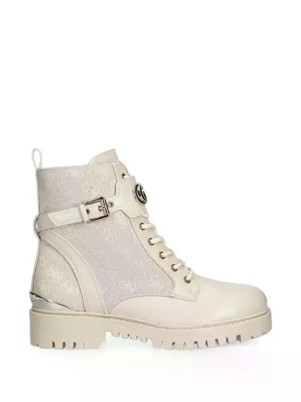 Guess Olanna Logo Combat Boots