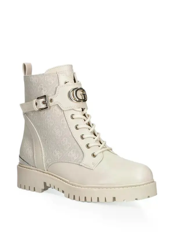 Guess Olanna Logo Combat Boots