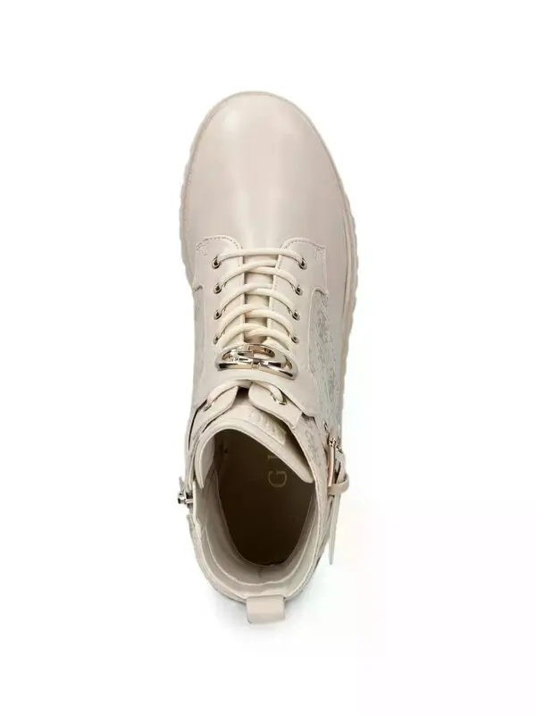Guess Olanna Logo Combat Boots