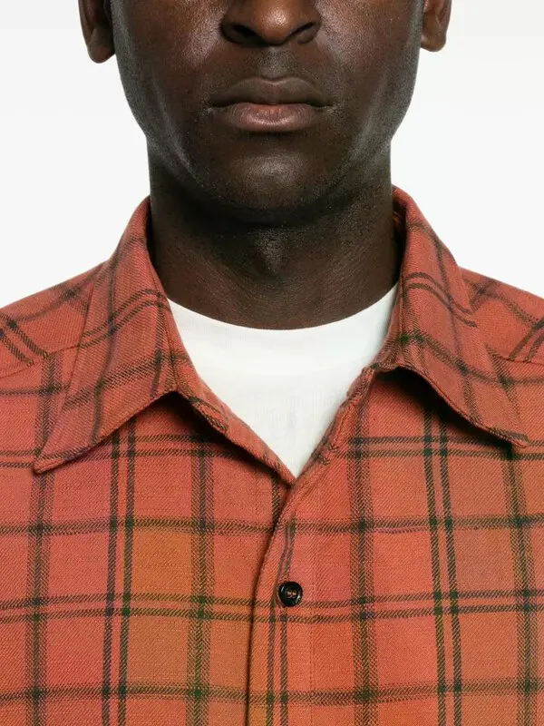 Amiri Sequin-palm Flannel Shirt