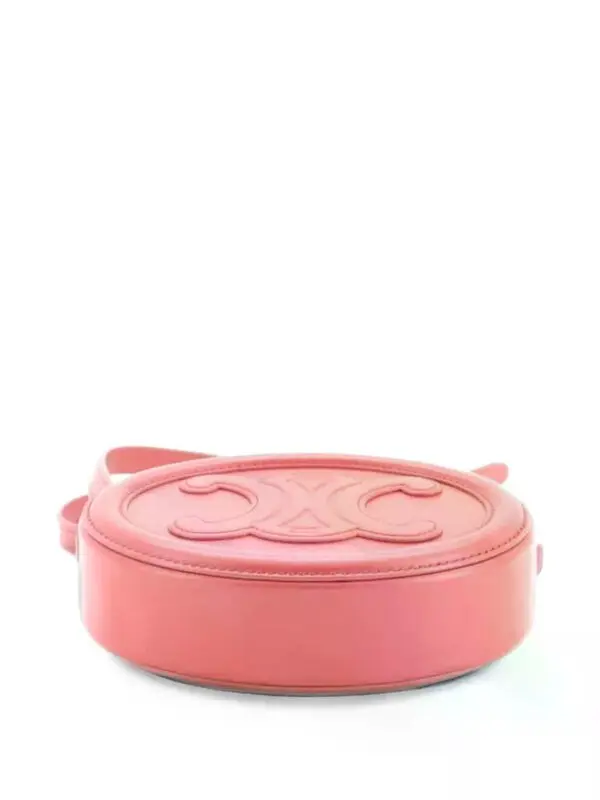 Celine Triomphe Oval Leather Mini Crossbody Bag