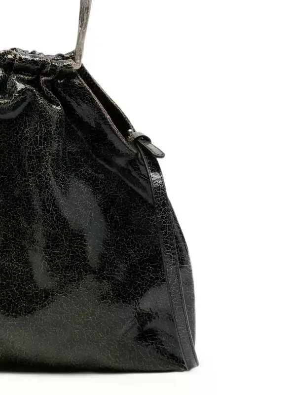 AUTENTICA 504 Medium Delia Crinkled-effect Frame Pouch