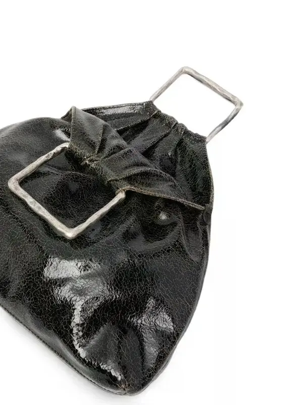 AUTENTICA 504 Medium Delia Crinkled-effect Frame Pouch