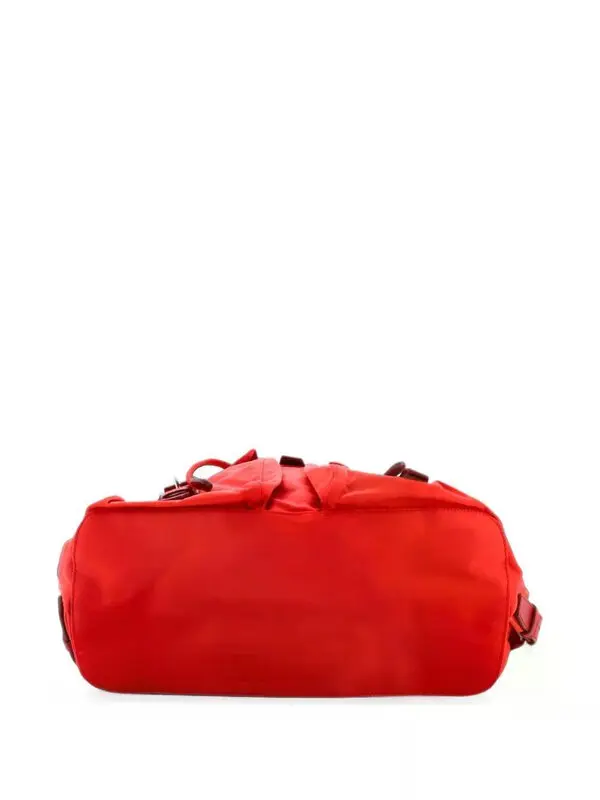 Prada Double Pocket Buckle Tessuto Medium Backpack