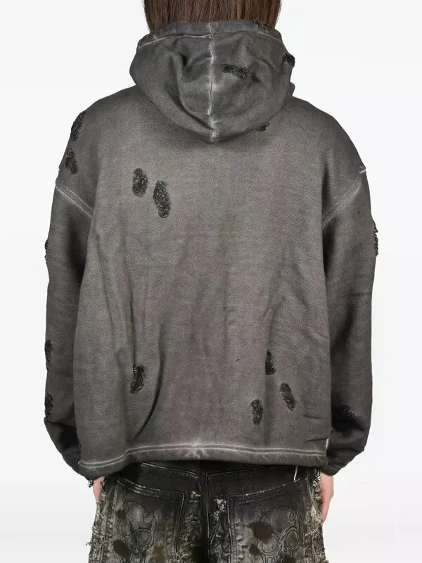 THUG CLUB Rock Distressed Hoodie
