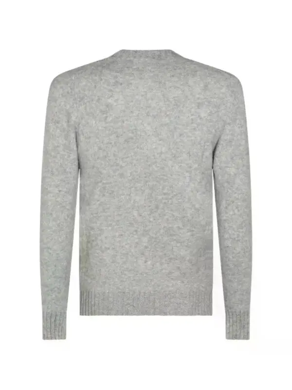 PIACENZA CASHMERE 1733 Mélange-effect Long-sleeve Sweater