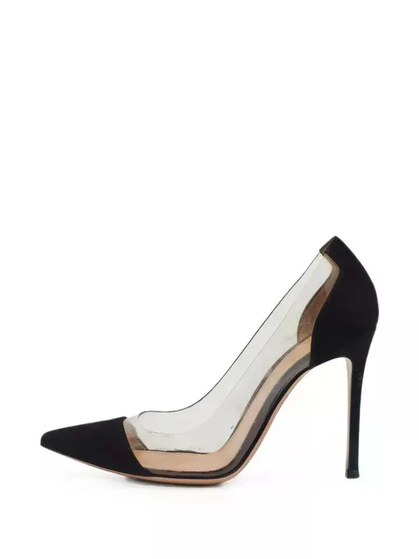 GIANVITO ROSSI Plexi Pointed-toe Pumps