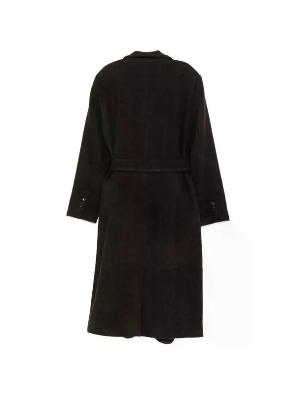 Seventy Belted Shawl-lapel Coat - Brown