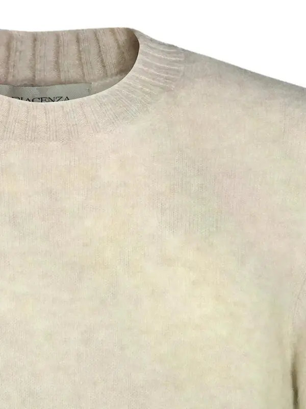 PIACENZA CASHMERE 1733 Brushed-effect Crew-neck Sweater