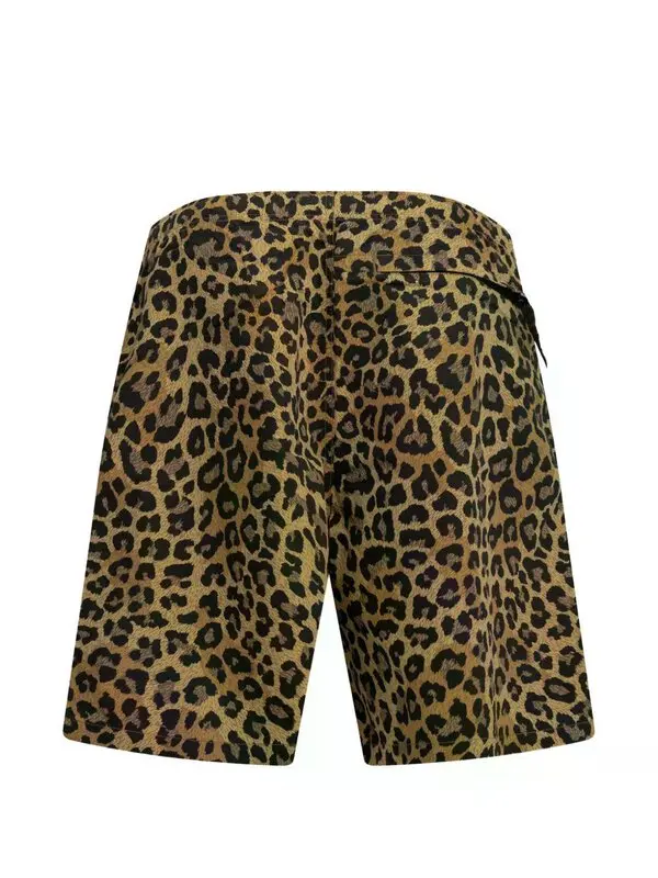 Kapital Leopard-print Belted Shorts