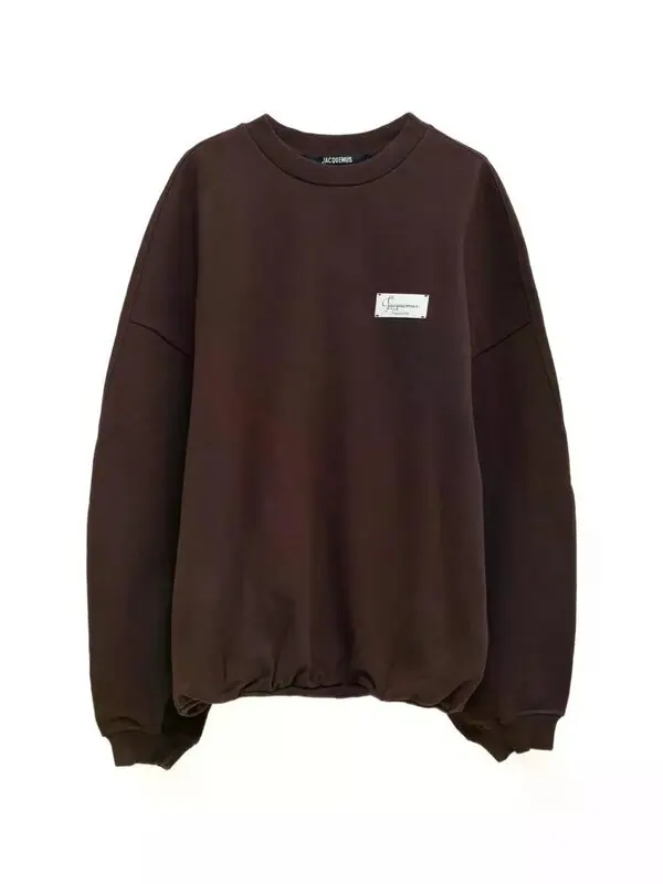 Jacquemus Ruban Logo-patch Drop-shoulder Sweatshirt