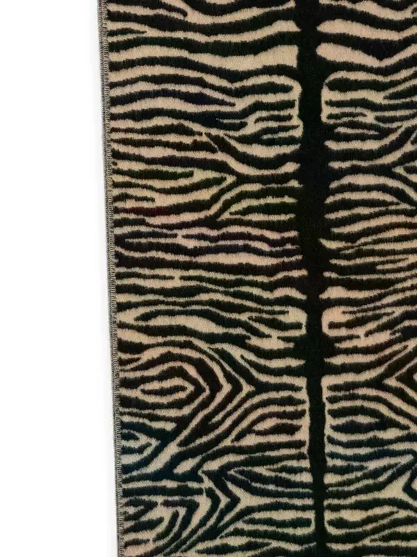 Fendi Tiger-print Fringed Scarf