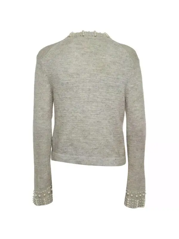 Maje Pearl-embellished Cardigan