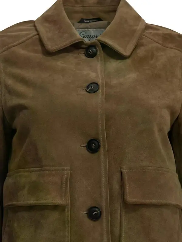 SEMPER Flap-pocket Suede Jacket