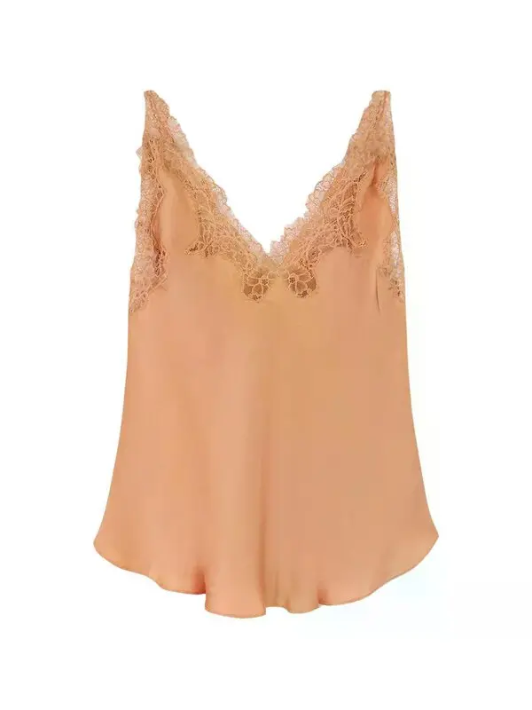 MES DEMOISELLES Lace-trim Camisole Top