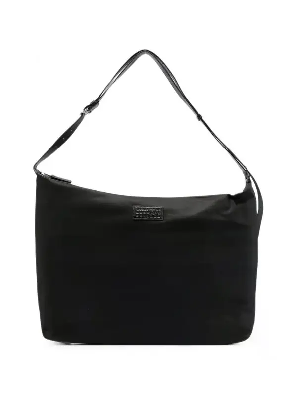 MAISON MARGIELA Logo-patch Shoulder Bag - Black
