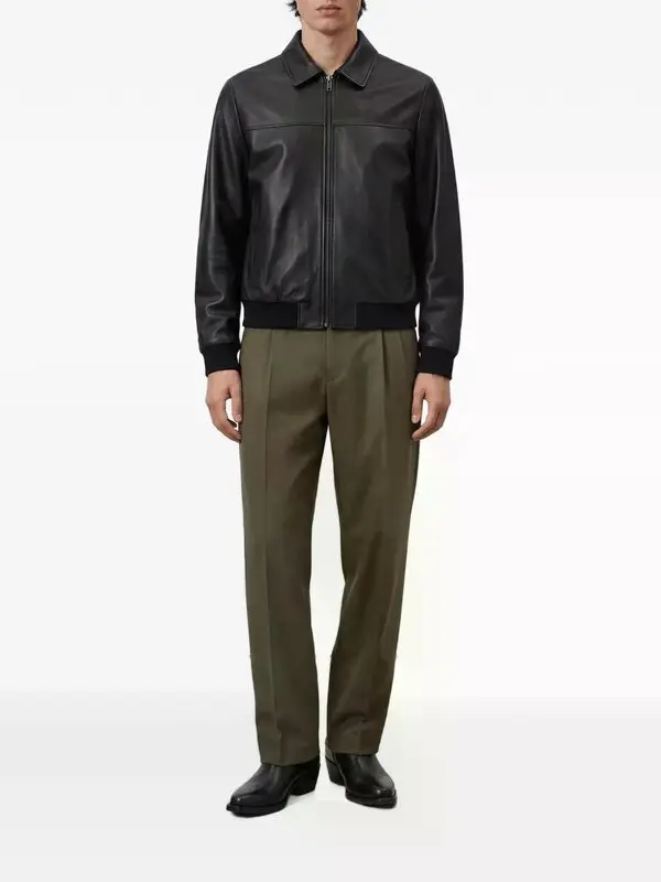 ALTUM Zip-up Leather Coat