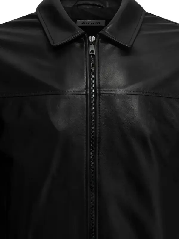 ALTUM Zip-up Leather Coat