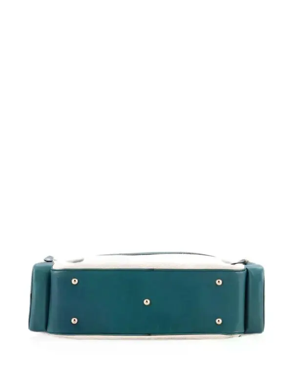 Gucci Multipocket Leather And Canvas East West Shoulder Bag