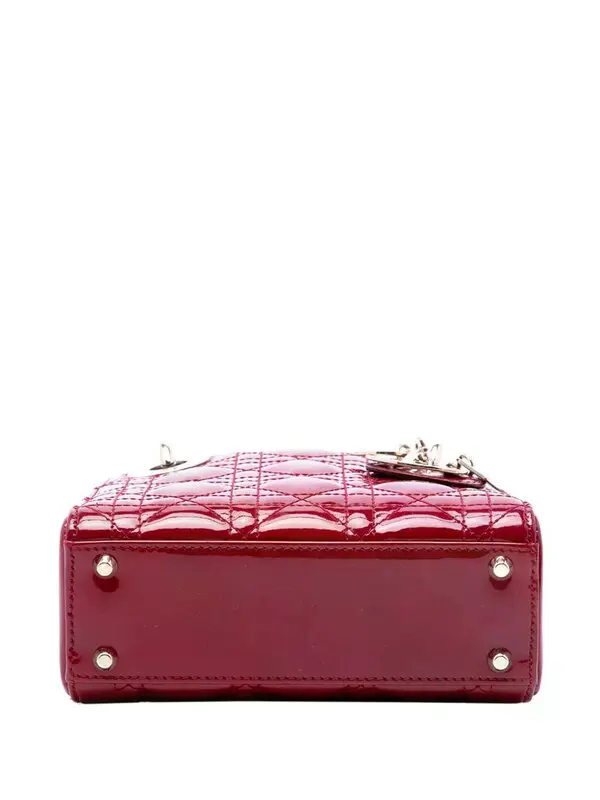 Dior 2017 Mini Patent Cannage Lady Satchel