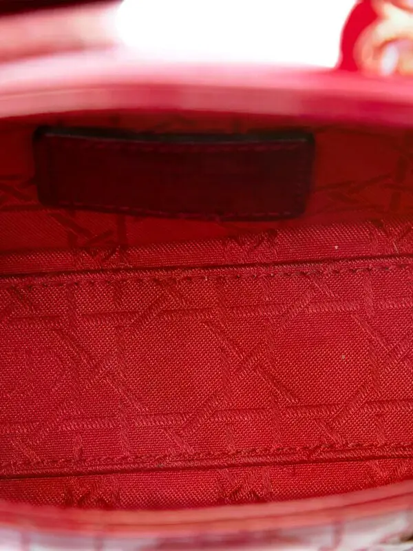Dior 2017 Mini Patent Cannage Lady Satchel