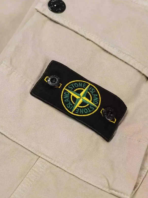 Stone Island 3100034 Stretch Organic Broken Twill Cotton 'old' Effect