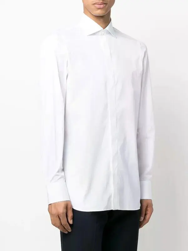 FINAMORE 1925 Long-sleeved Cotton Shirt
