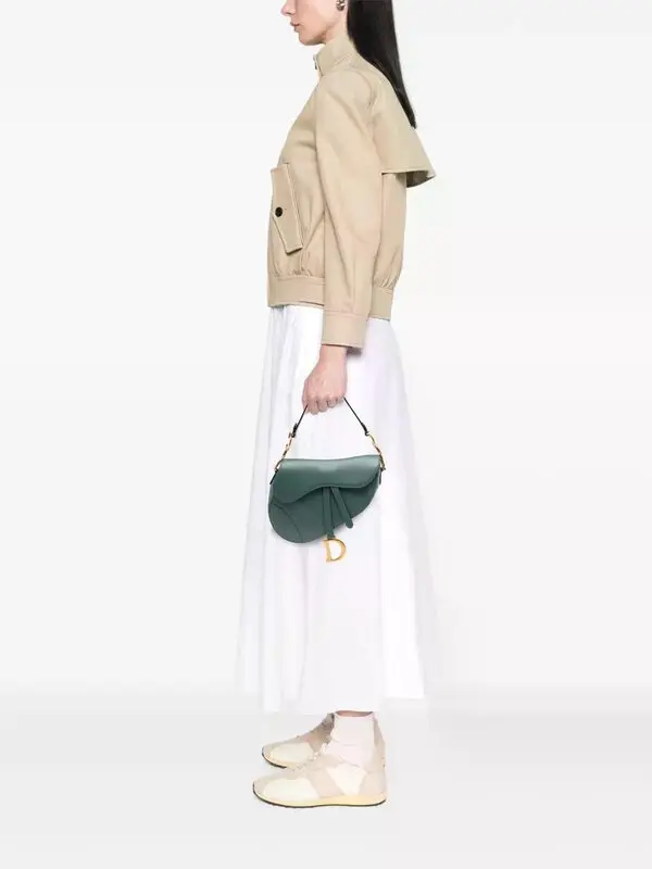 Dior Smooth Calfskin Saddle Bag - Green