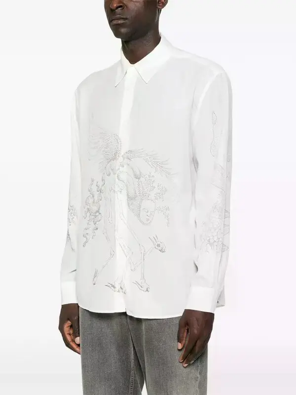 Our Legacy Pointillism Allegory Print Shirt