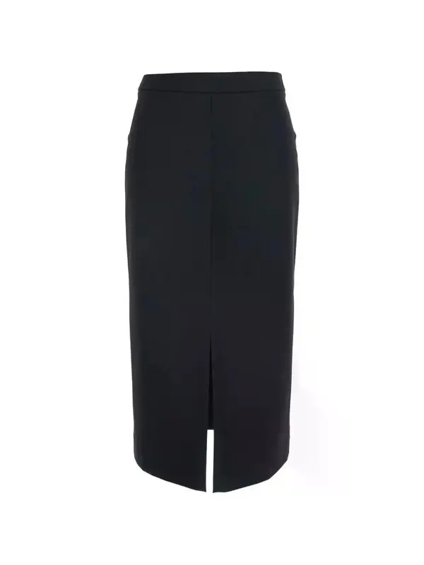 JUCCA Front-slit Pencil Midi Skirt