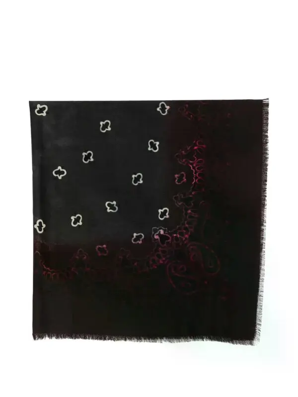 Destin Paisley-print Frayed Scarf