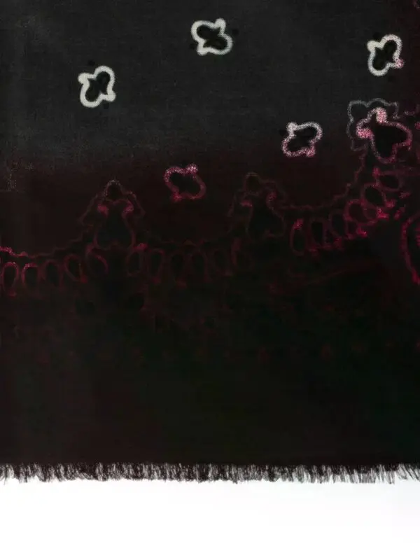 Destin Paisley-print Frayed Scarf