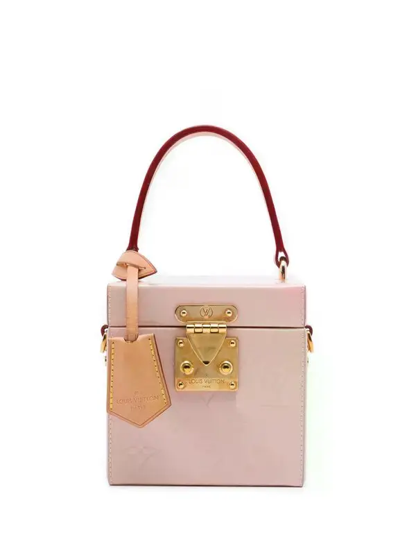 LOUIS VUITTON Monogram Vernis Bleecker Box Vanity Bag - Pink