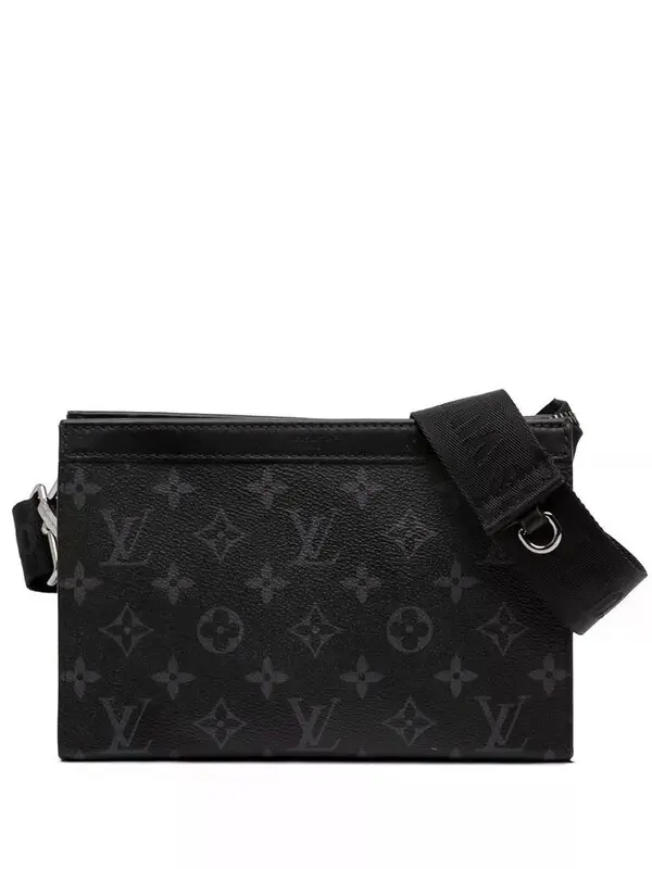 LOUIS VUITTON 2021-2026 Monogram Eclipse Gaston Wearable Wallet Crossbody Bag