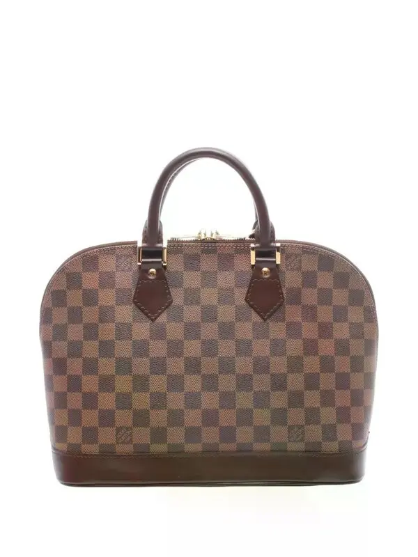 LOUIS VUITTON Damier Ebene Alma Pm Handbag