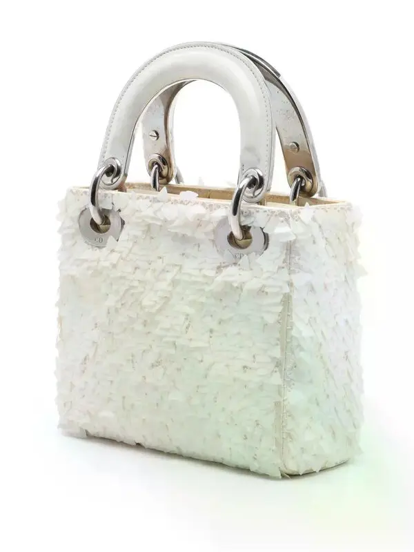 Dior Mini Satin Embellished Lambskin Lady Satchel