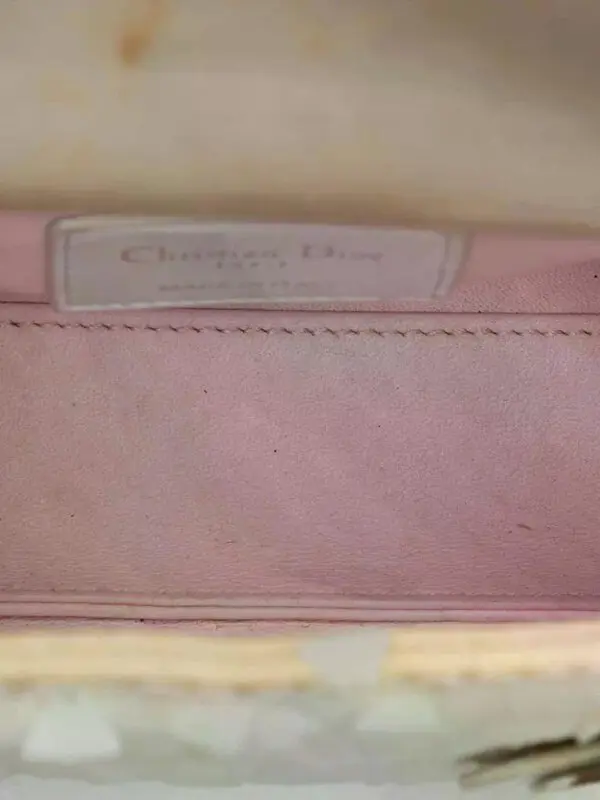 Dior Mini Satin Embellished Lambskin Lady Satchel