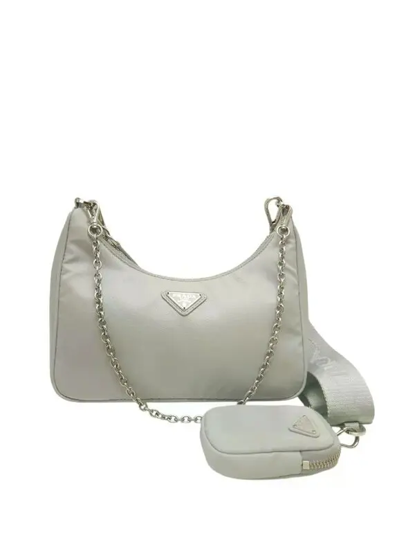 Prada 2019-2026 Re Nylon Re Edition 2005 Satchel - Grey