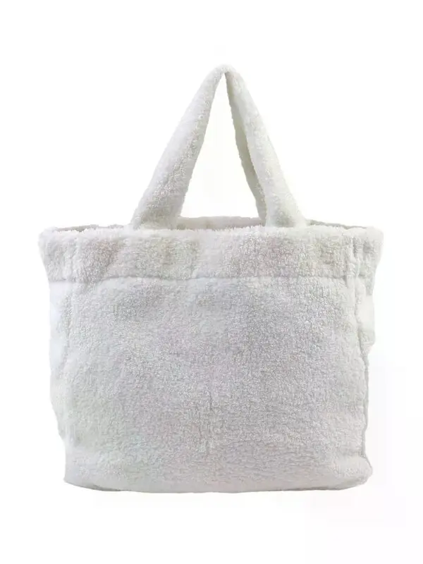 Prada 2021-2026 Spugna Terry Cloth Logo Tote Bag