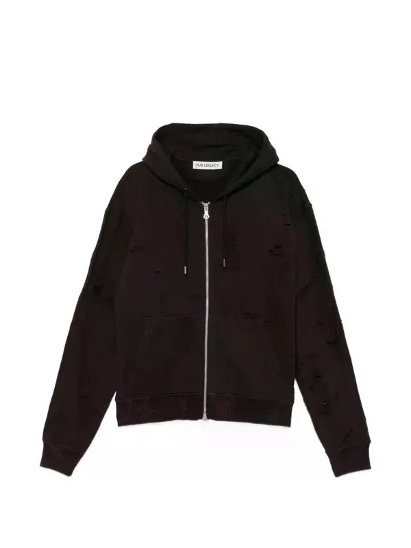 Our Legacy Rascal Distressed Hoodie - Black