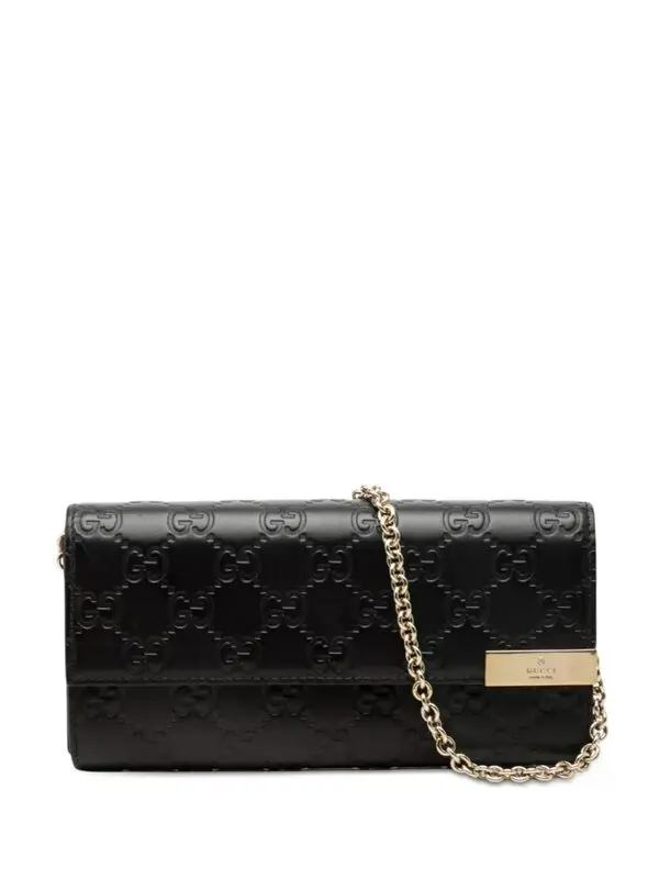 Gucci 2000-2026 Guccissima Dice Wallet On Chain Shoulder Bag